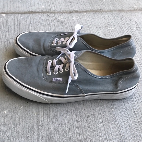 Vans | Shoes | Vans Gray Canvas | Poshmark